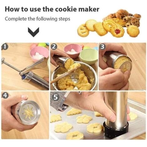 Moule, Pistolet à cookie, Presse à biscuits 20 pièces Disques Cookie