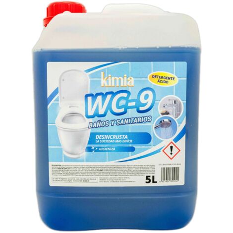 KIMIA - Desincrustante WC-9 5L para Baños y Sanitarios Desincrustante ...