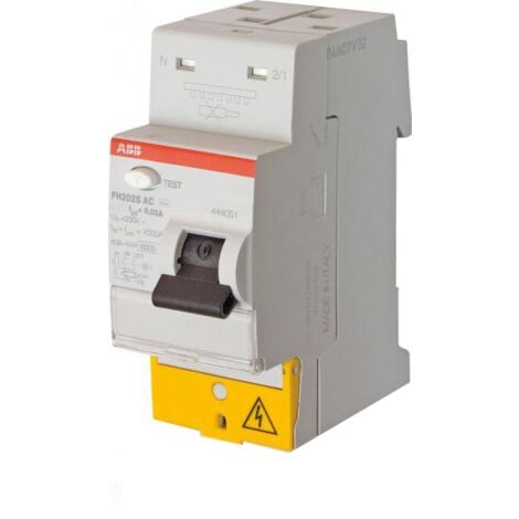 Interrupteur Differentiel FH202S ABB Bipolaire AC 63A 30mA Sans Vis