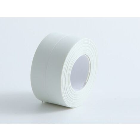 (2 pieces White) Flexible skirting board - End strip for kitchen and ...