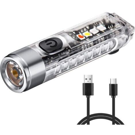 Portable Mini LED Flashlight – USB Rechargeable with Light Alert ...