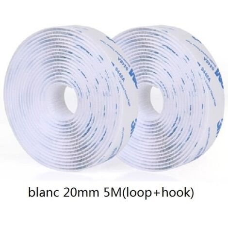 (Blanc)Ruban adhésif Double Face - 20mm - Ultra résistant - Multi ...