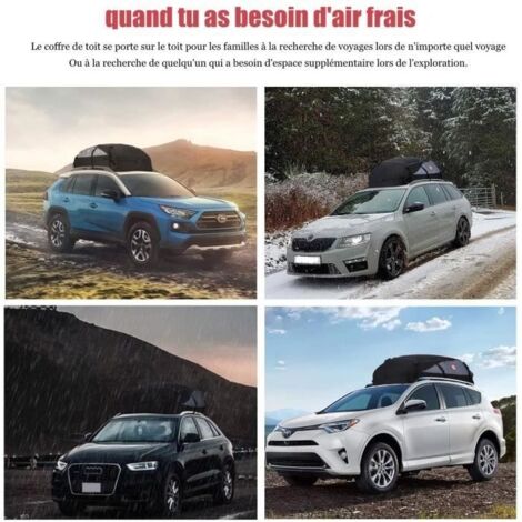 Coffre de toit pour camping et voyage bagage de toit voiture 425L S ...