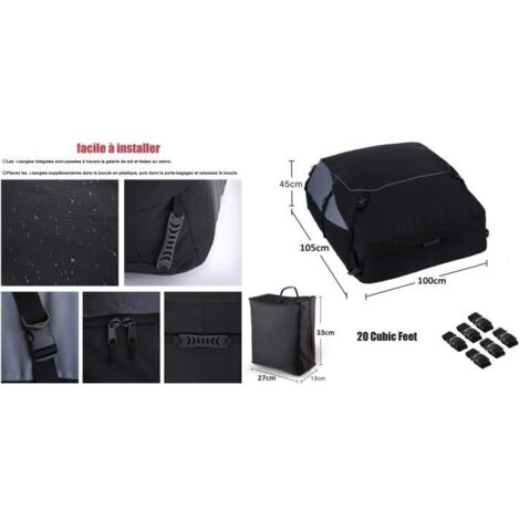 Coffre de toit pour camping et voyage bagage de toit voiture 425L S ...
