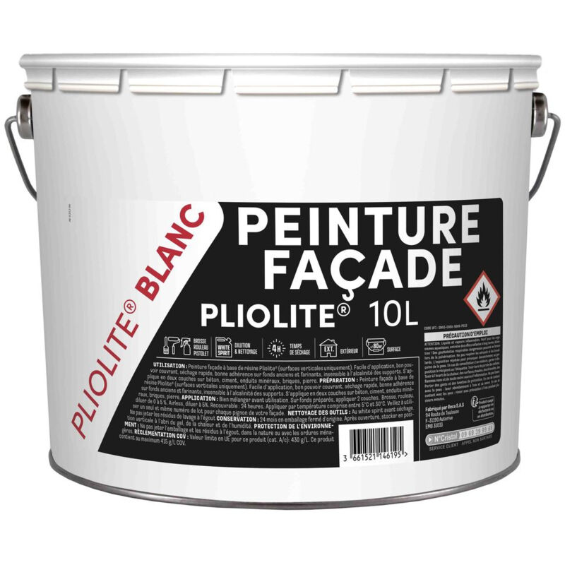 Pintura para Fachada Pliolite 10l - Todo Incluido en el Precio