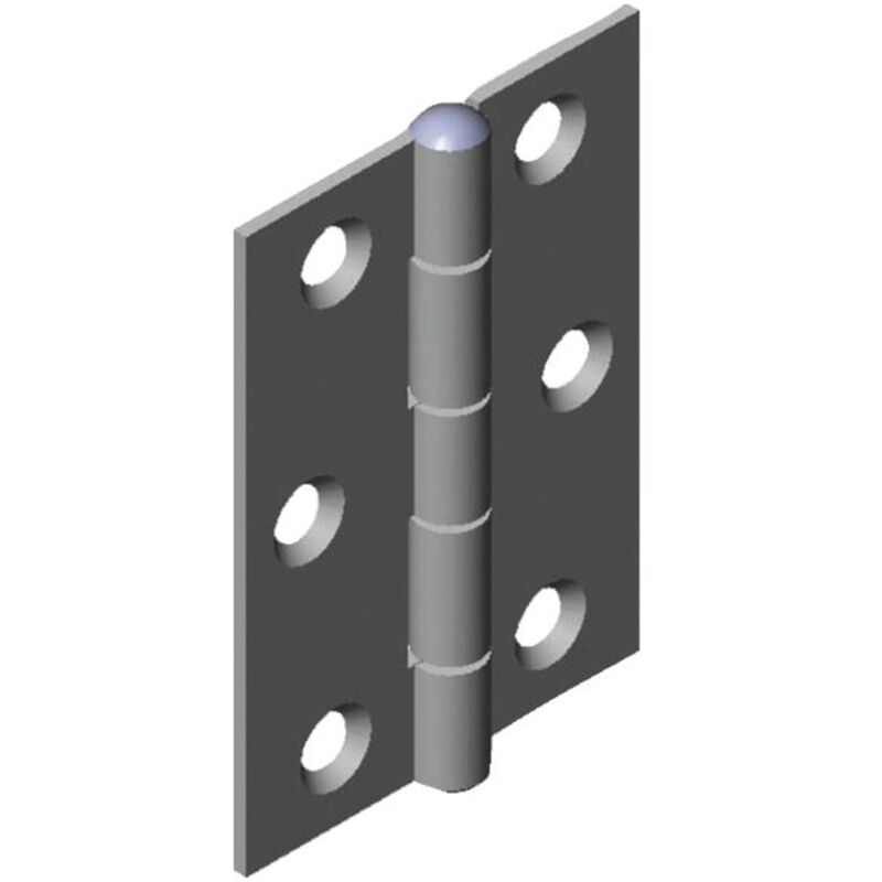 Bisagra fuerte de 75x50 mm inoxidable