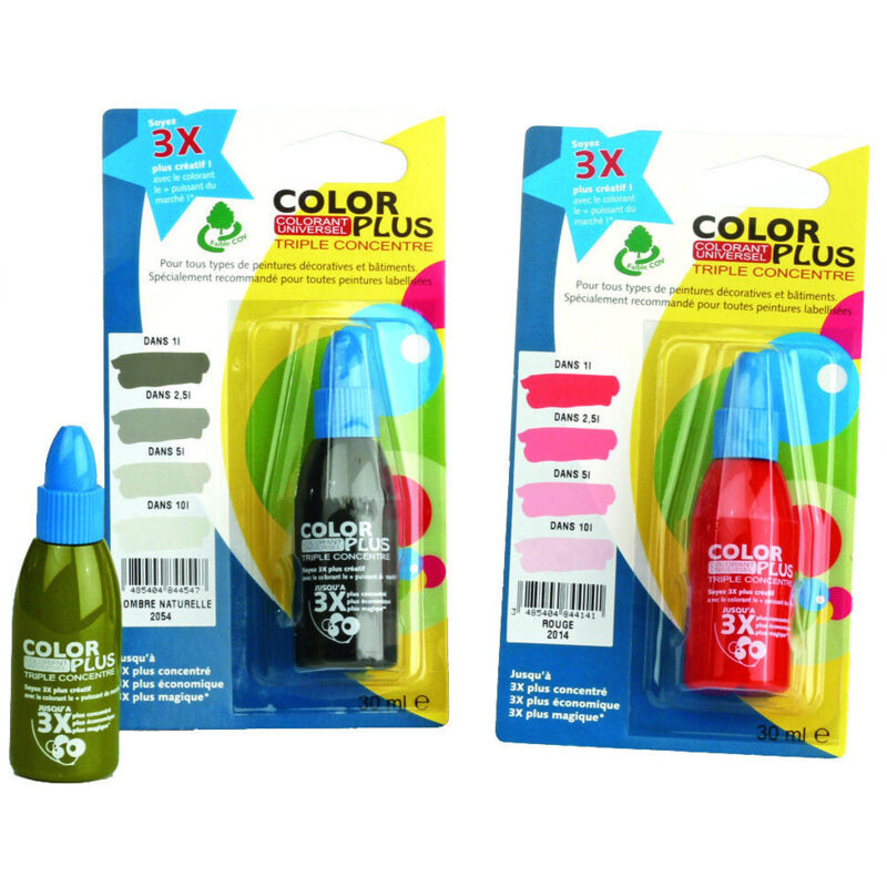 Color Plus 3x 30cc Bliste Terre Verde - Color Plus