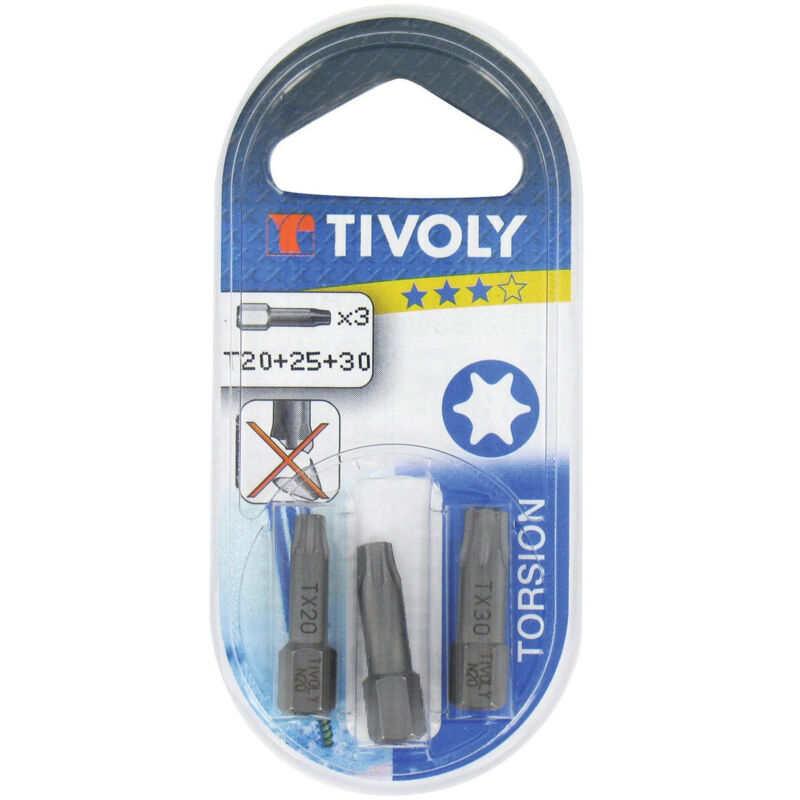 Punta de atornillador Torx S2 T30 X25mm - Tivoly