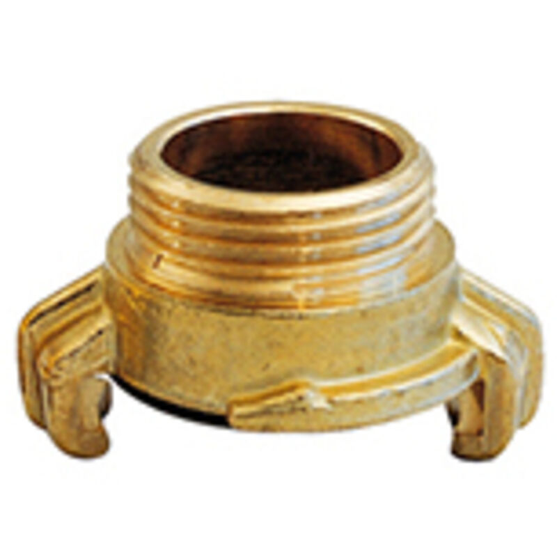 Conector de 90° roscado macho 1 1/4'' de latón.