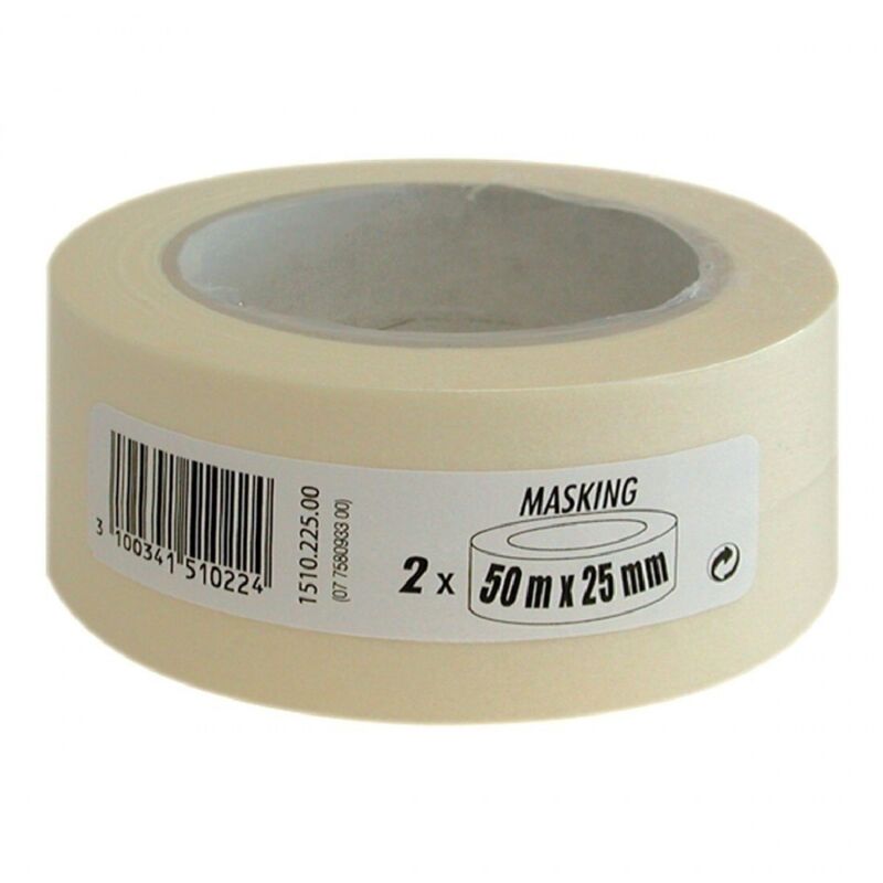 Cinta de enmascarar lisa 50 x 25 L (m) x L (mm)