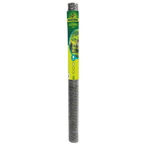 Rejilla Galvanex 19 Metal Galva Triple Torsión 1x5m - Nortene