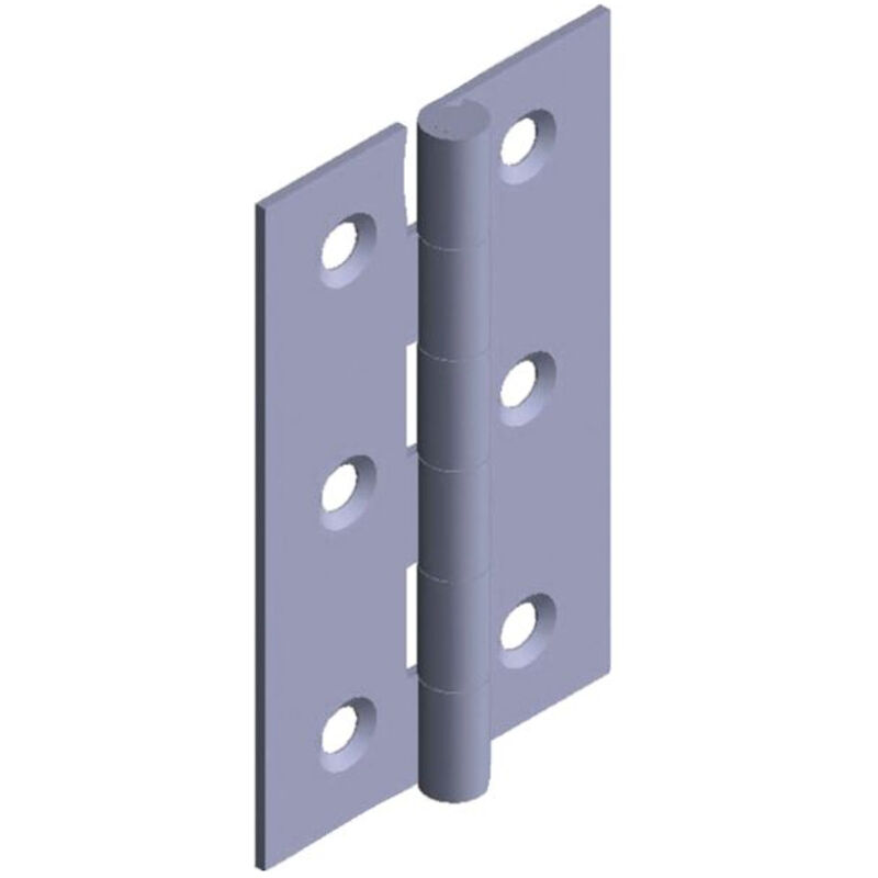Rechteckiges Scharnier 80x45 mm