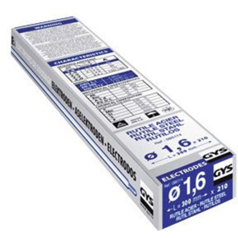 Electrode traditionnelle acier rutile bg 210 1,6