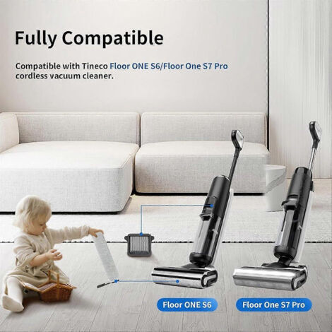 Filtres anti-odeur et brosses sans trace pour Tineco S6 et S7 Pro ...