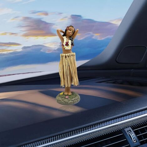 Hawaiian Hula Dashboard Doll