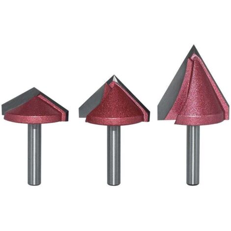 3D-V-förmige CNC-Fräsmaschine, 32 mm x 90 Grad (CED x Grad), 6 mm