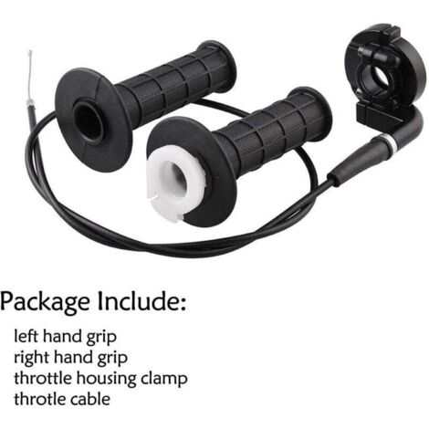 Drehgasgriff und Gaszug mit 7/8" (22 mm) Griff für 50ccm, 90ccm, 110ccm ...