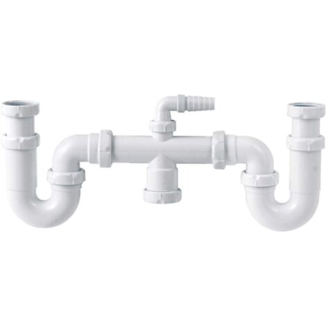 Jimten s-30 - Siphon double extensible incurvé s30 réglable 1,5"