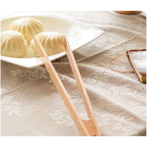 Pinces alimentaires en bois Pinces grille-pain Pinces barbecue anti ...