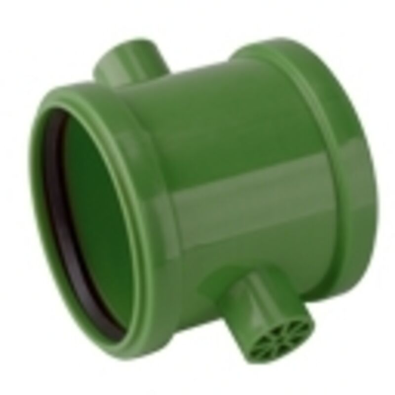airfit raccord double à glissement PP Plus DN 125 pour tube en PVC, vert