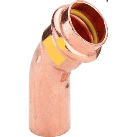Viega Coude Profipress G Cuivre 45° I/A avec SC-Contur 15mm