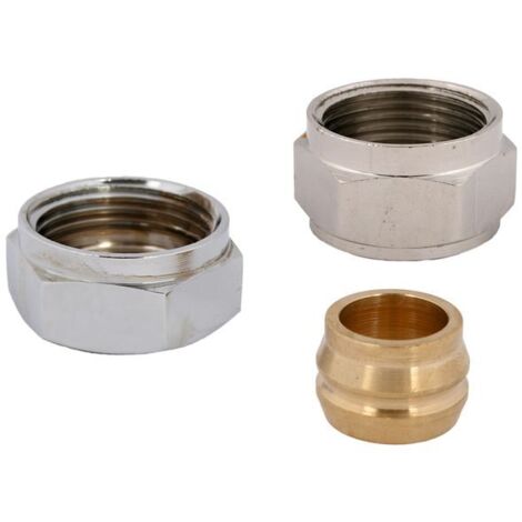 Vis de serrage JS pour cuivre, doux, acier R.D. 16, UE-MU 3/4", vernie