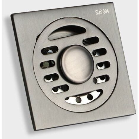 Sanitär-Bodenablauf Pistole Grau [10X10cm]