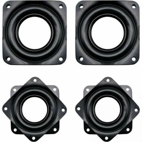 Set mit 4 drehbaren Metall-Drehtellern um 360 Grad, Drehlager mit ...
