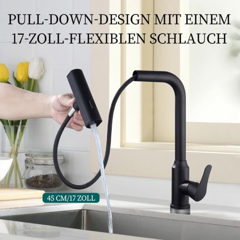 Robinet cascade de cuisine extensible haute pression avec douchette ...