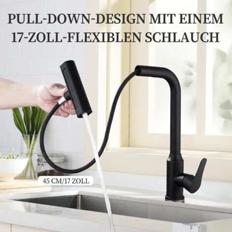 Robinet cascade de cuisine extensible haute pression avec douchette ...