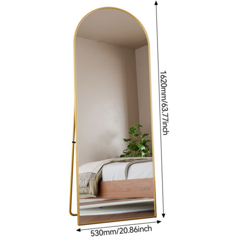 Genki - Miroir de Sol Pleine Longueur, 162x53 cm, Grand Miroir Bombé ...