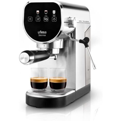 Ufesa Sienna Machine à Café Expresso et Cappuccino 20 Bars,Écran ...