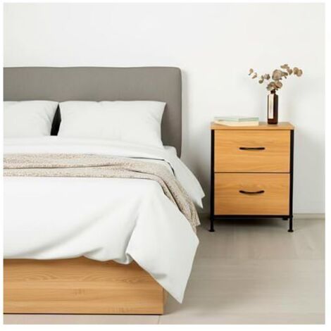 Table de chevet moderne - COLOR BABY S.L - 40x30x52 cm - 2 tiroirs ...