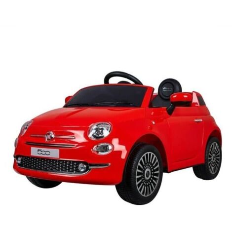Voiture électrique modèle Fiat 500 - Rouge - 12V - Fiat