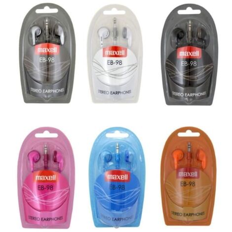 Micro-Écouteurs Stéréo - Maxell - EB-98 - Jack 3,5 mm - Sensibilité ...