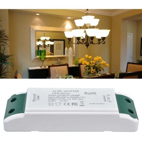 Driver LED da 48 W, adattatore 12 V CC, 4 A, convertitore ...