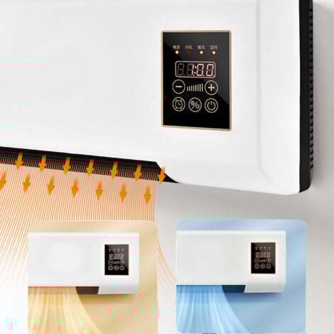Mini wall-mounted air conditioner (cooling and heating) with remote ...