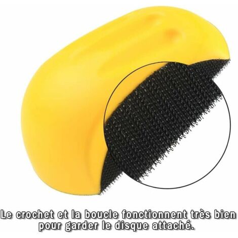 Hand Sanding Block, Sanding Disc Wedges, 150mm (6 inch) for Wood ...