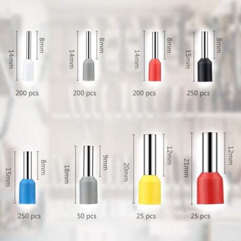 1200-piece electrical connector set, crimp connectors for cross ...