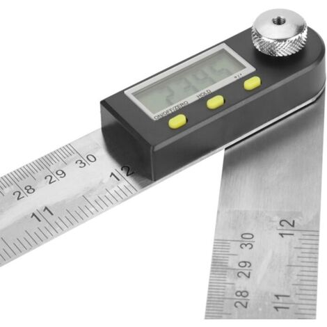 in 1 Digital Protractor/Angle Meter 0–300mm, 360° Rotation, Stainless ...