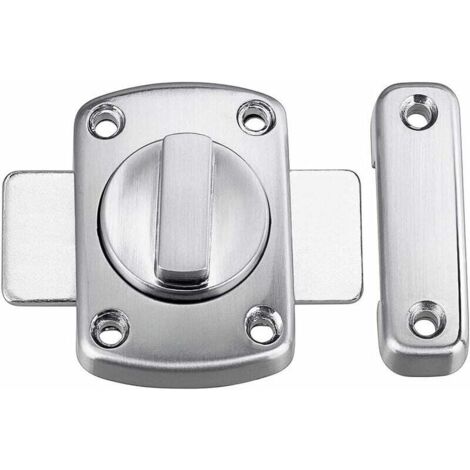 Six-bolt rotary bolt, door/window lock (white silver)