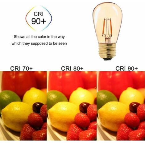 LED vintage light bulb E27, ST45, easy to install, 1 W = 10 W ...