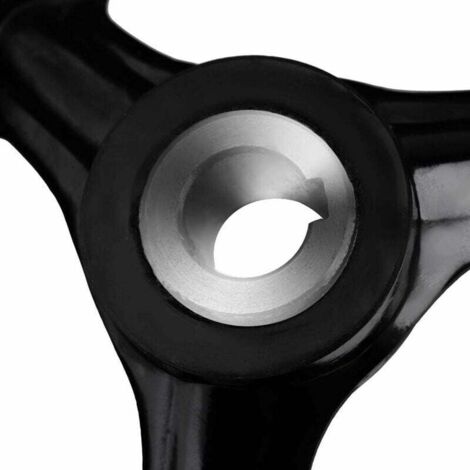 Handwheel – Black, three-spoke round handwheel. Plastic handwheel with ...