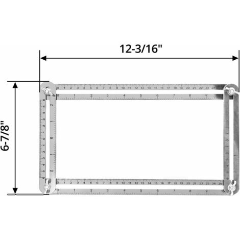 Angle measuring ruler, angle measuring device, multi-angle ruler, four ...