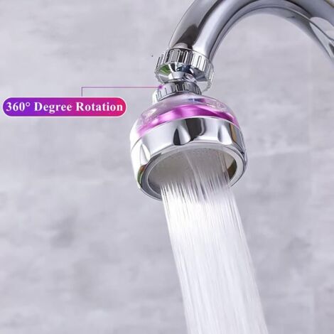 Universal kitchen sink faucet extension aerator, 360° rotatable, wide ...