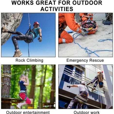 10m long and 10mm thick climbing rope, safety climbing rope, rescue ...