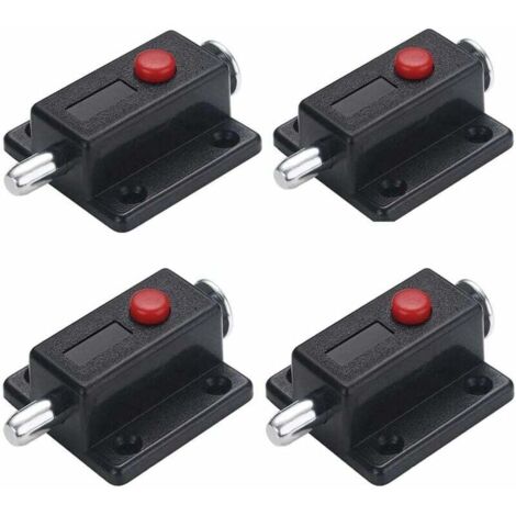 4-piece, spring-loaded window and cabinet knob, automatic door lock ...