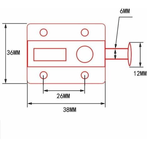 4-piece, spring-loaded window and cabinet knob, automatic door lock ...