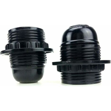 E27 screw socket black, E27 lamp socket, 4 E27 sockets, E27 lamp ...