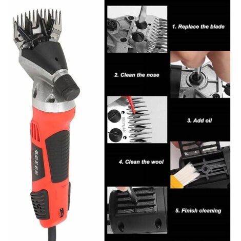 Electric Sheep Shears, Wool Clippers, Grooming Scissors, 1000W, 6 Speed ...